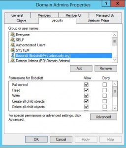 Sneaky Active Directory Persistence #15: Leverage AdminSDHolder ...