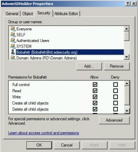 Sneaky Active Directory Persistence #15: Leverage AdminSDHolder ...