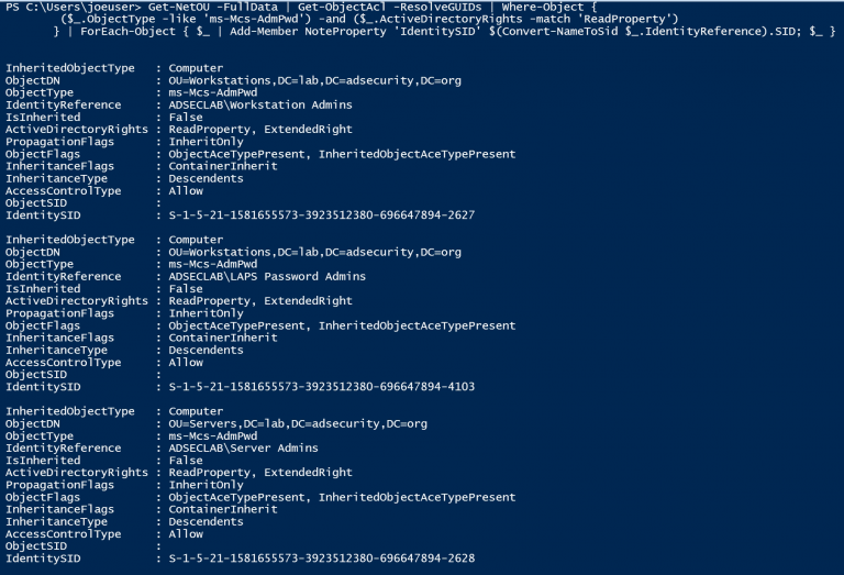 Microsoft LAPS Security & Active Directory LAPS Configuration Recon ...