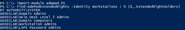 Microsoft LAPS Security & Active Directory LAPS Configuration Recon ...
