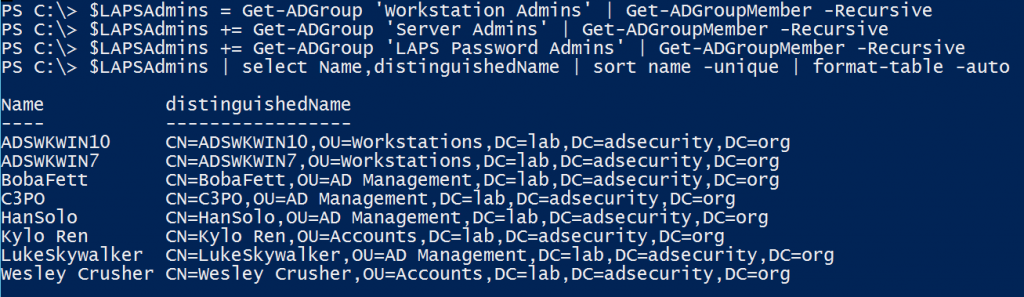 Microsoft LAPS Security & Active Directory LAPS Configuration Recon ...