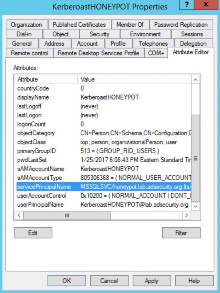 Detecting Kerberoasting Activity Part 2 – Creating a Kerberoast Service ...