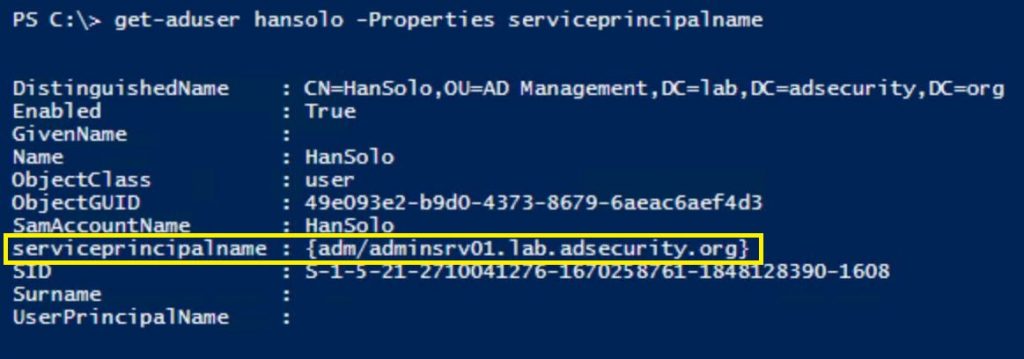Sneaky Persistence Active Directory Trick #18: Dropping SPNs on Admin ...