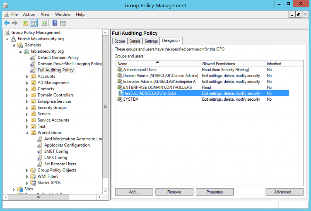 Scanning for Active Directory Privileges & Privileged Accounts – Active Directory Security