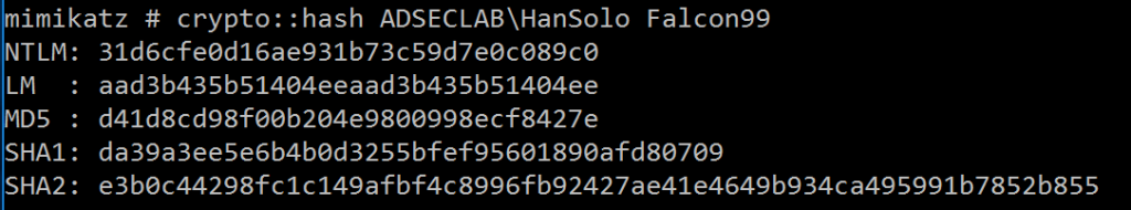 Mimikatz – Active Directory Security