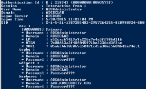 Mimikatz – Active Directory Security